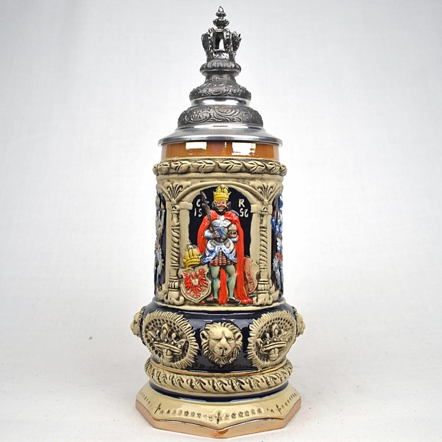 Thewalt 1893 King Stein 3/4 liter - German Beer Stein - Ernst Licht