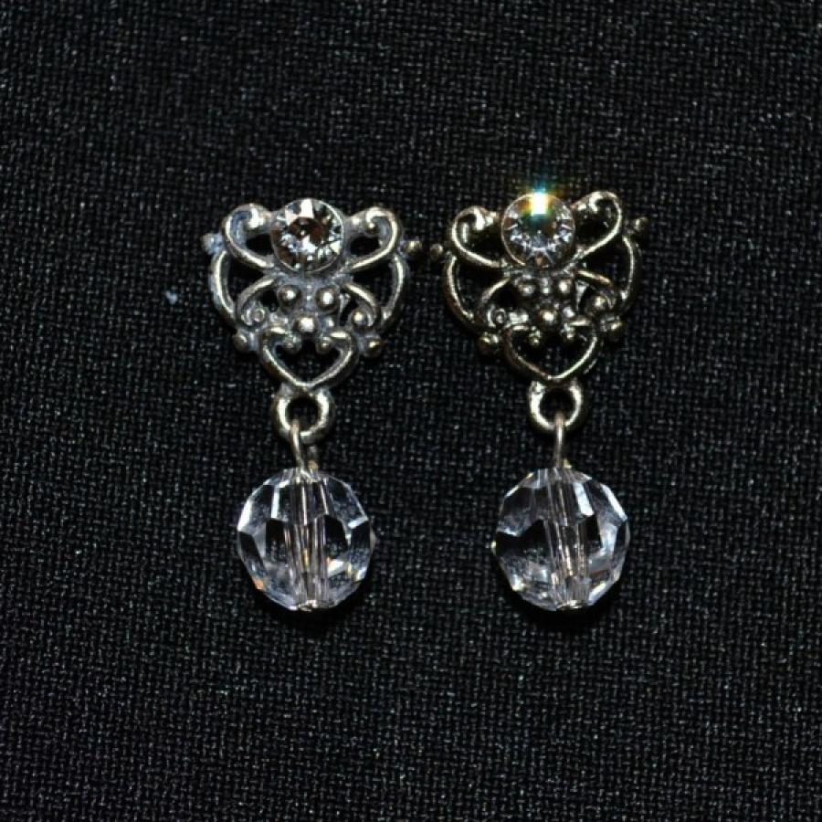 Filigree Dangling Jewel Earrings- Multiple Color Choices - Ernst Licht