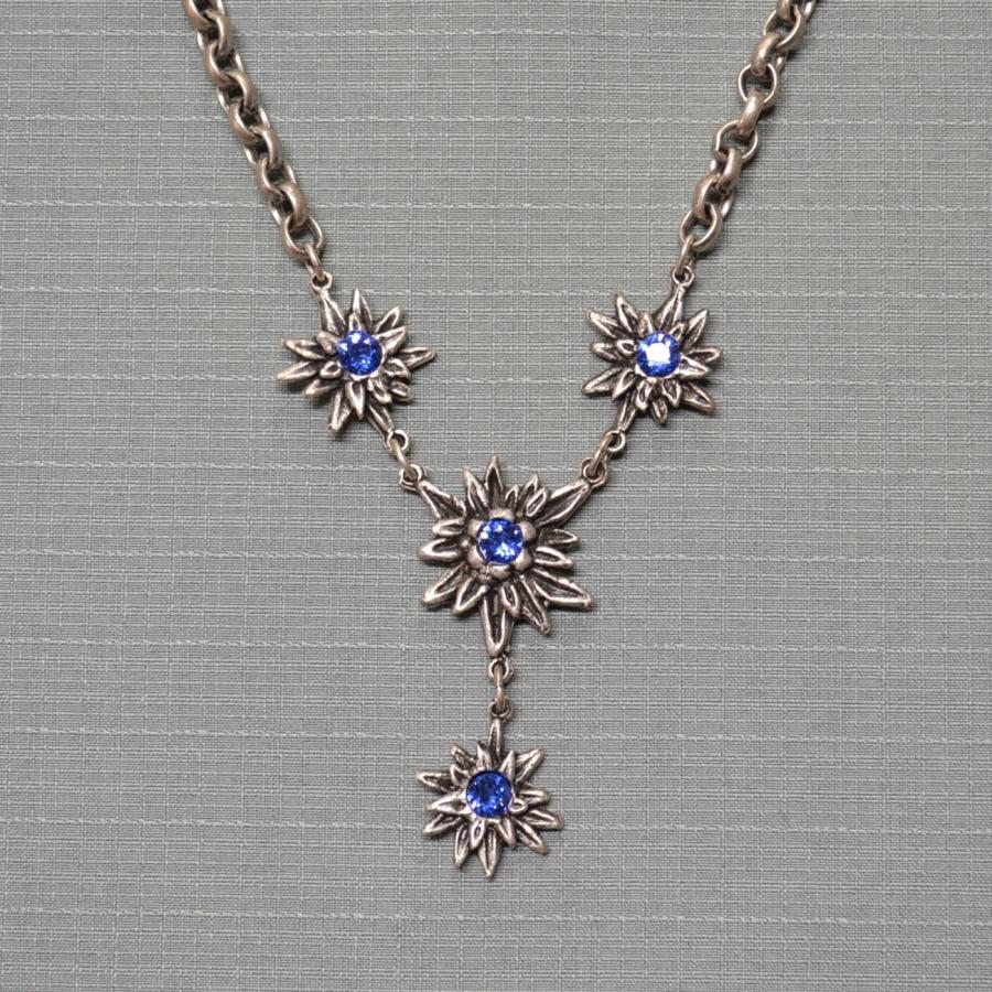 edelweiss necklace Ernst Licht Colored Gem Edelweiss Necklace- Multiple ...